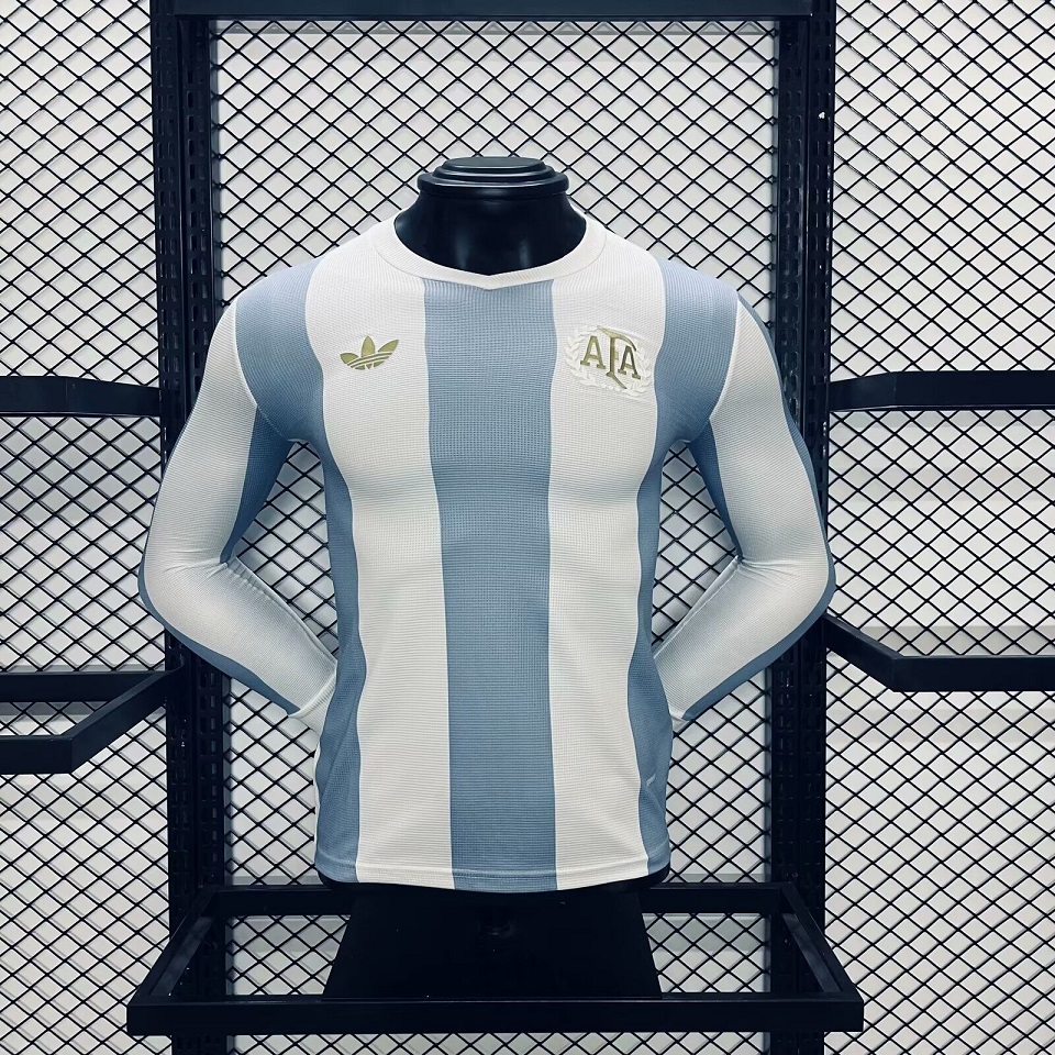 AAA Quality Argentina 50th Anniversary Long Jersey(Player) : Wholesale ...