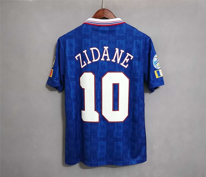 AAA Quality France 1996 EuroCup Home Soccer Jersey : Wholesale Soccer ...