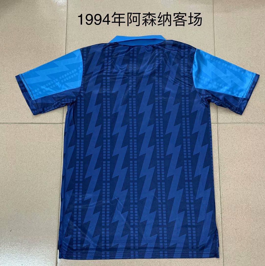 AAA Quality Arsenal 94/95 Away Blue Soccer Jersey : Wholesale Soccer ...