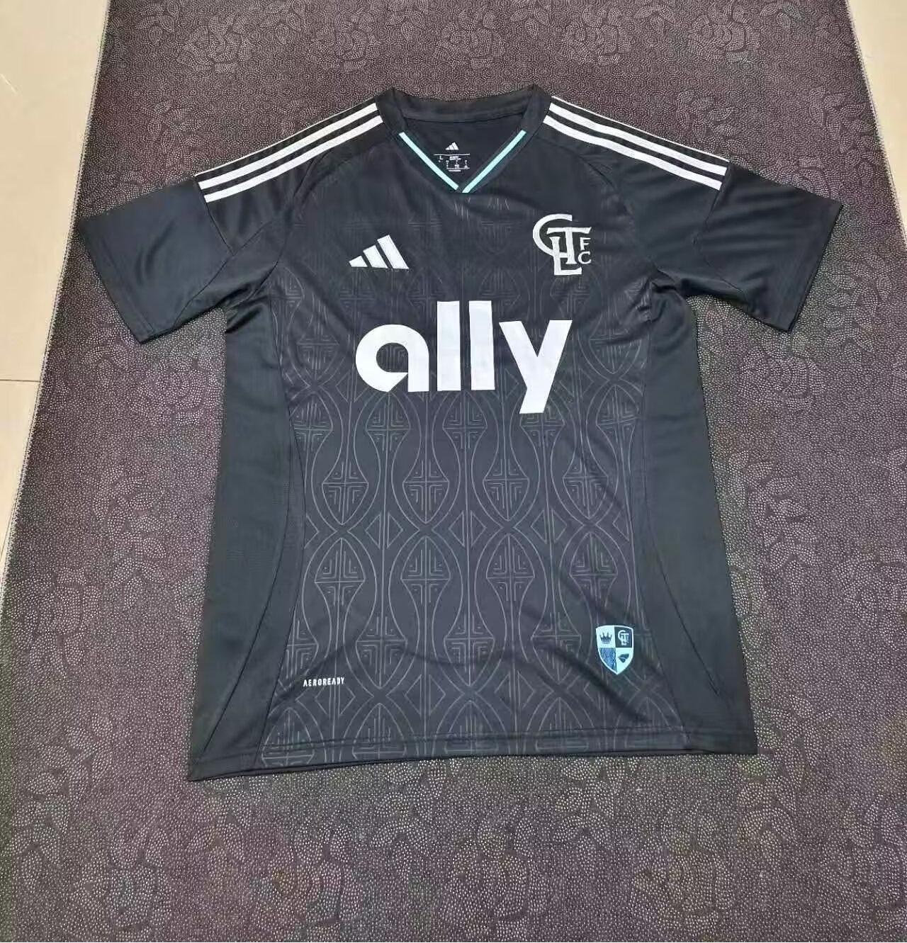 AAA Quality Charlotte 25/26 Away Black Soccer Jersey : Wholesale Soccer ...