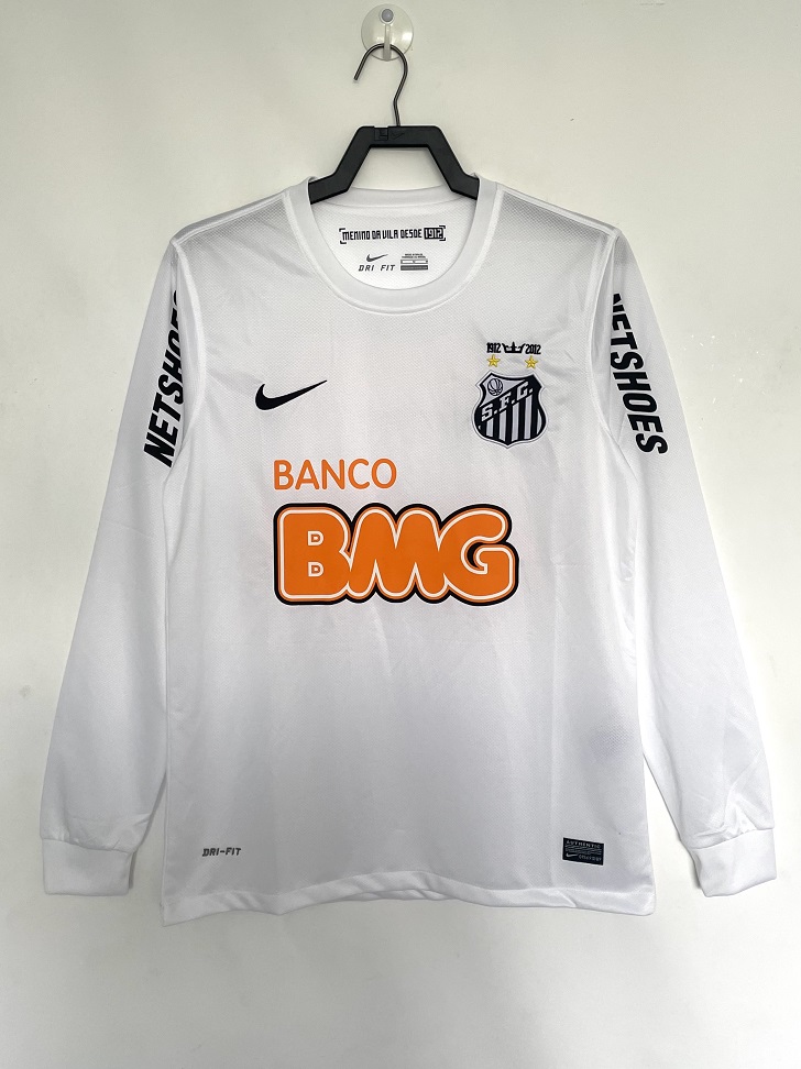 AAA Quality Santos 12/13 Home Long Soccer Jersey : Wholesale Soccer ...