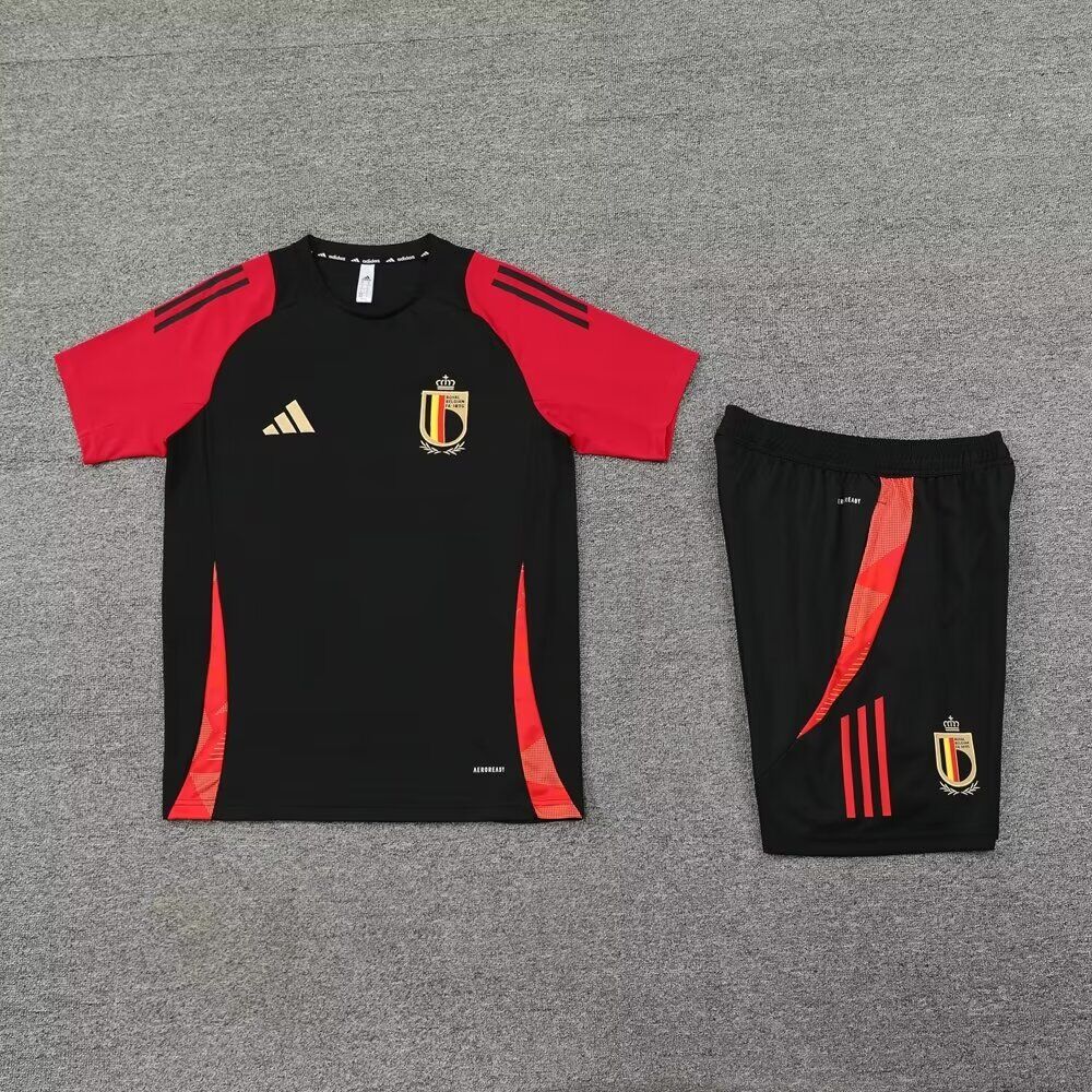 AAA Quality Belgium 24/25 Black/Red Training Kit Jerseys : Wholesale ...
